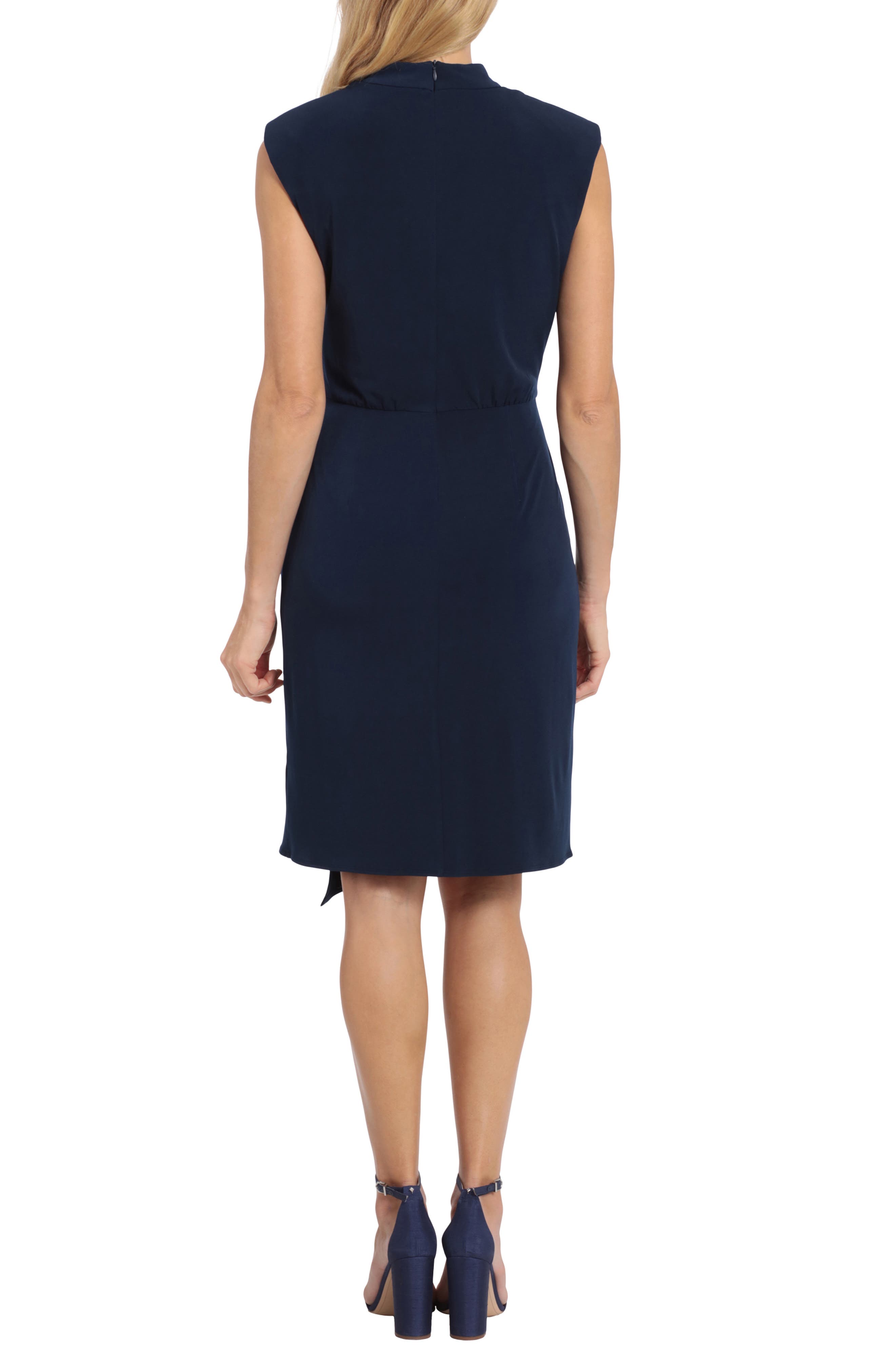 London Times Mock Neck Cap Sleeve Sheath Dress | Nordstromrack