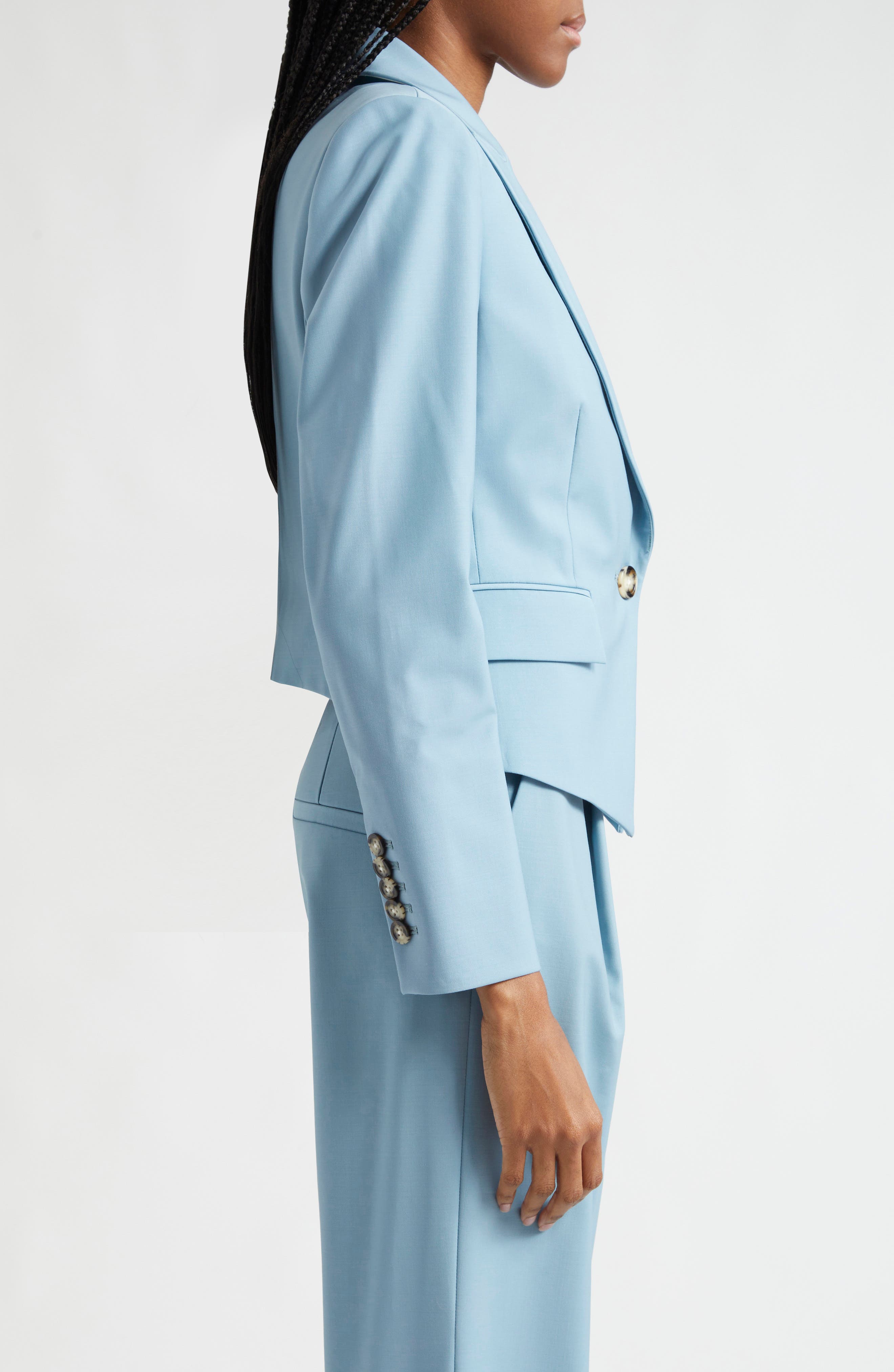 Veronica Beard Hosanna Stretch Virgin Wool Blend Dickey Jacket ...