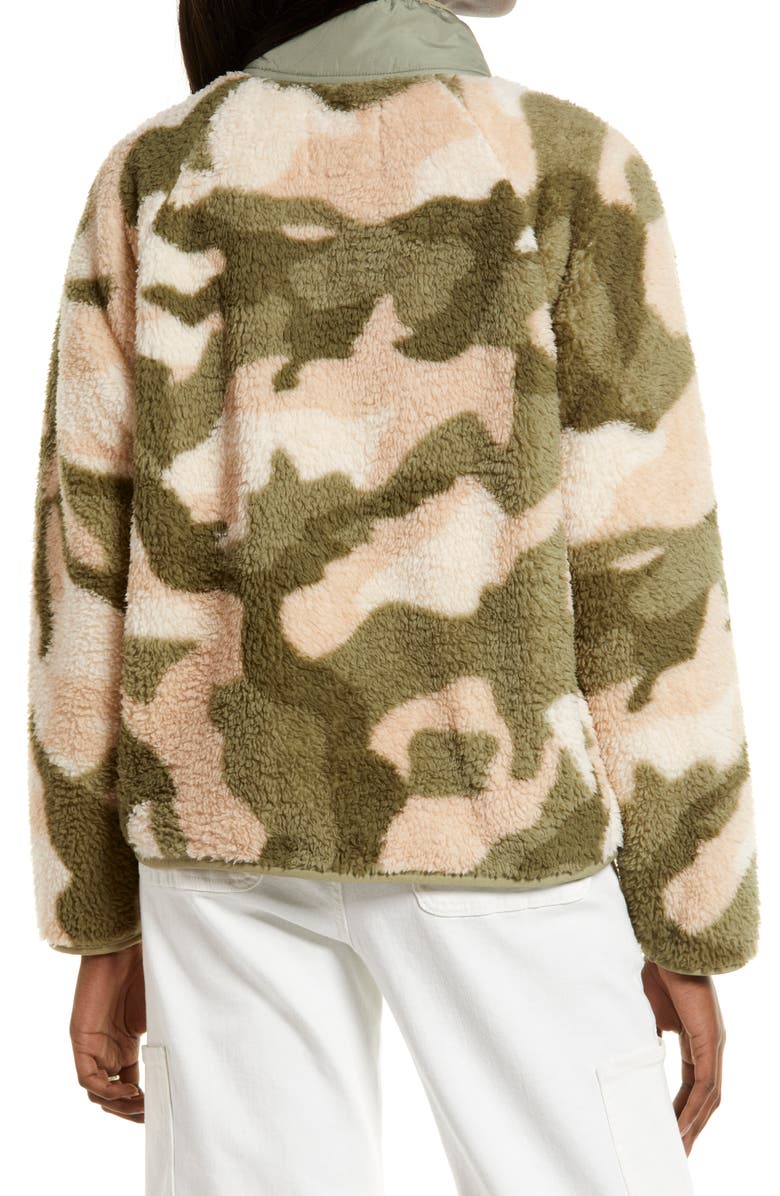 Thread & Supply Printed Fleece Button Up Jacket | Nordstromrack