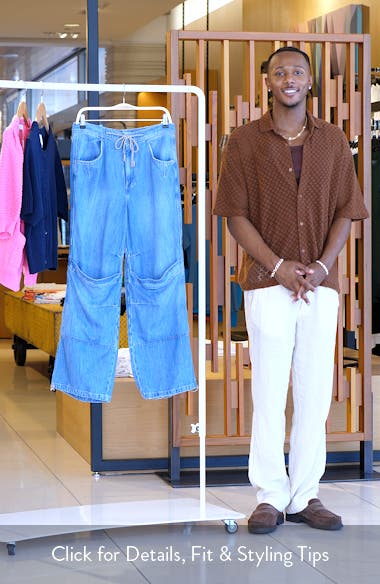 Free People Logan Drawstring Cargo Jeans | Nordstromrack