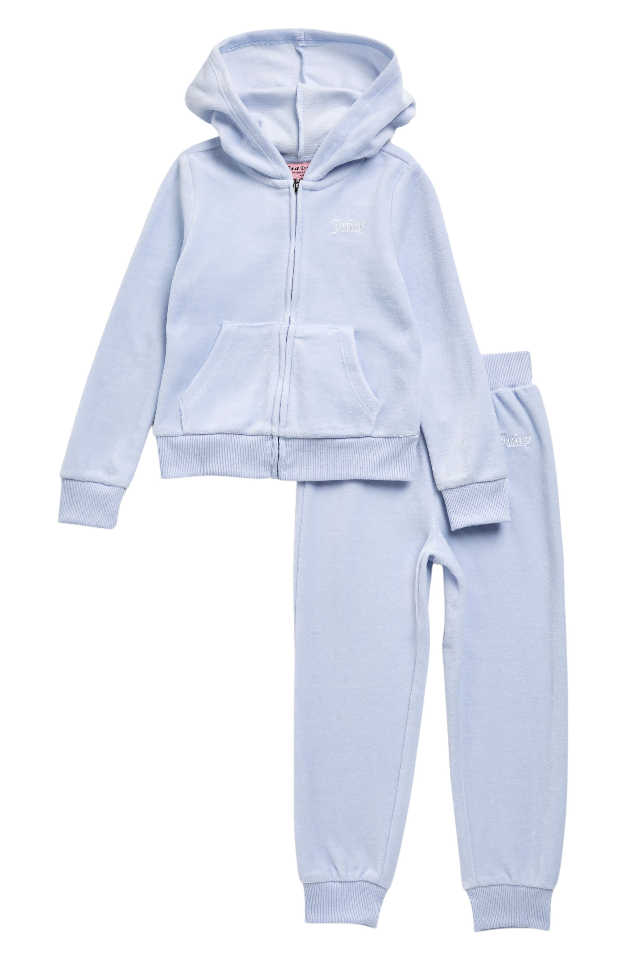 Juicy Couture Kids' Rhinestone Heart Velour Jogger Set | Nordstromrack