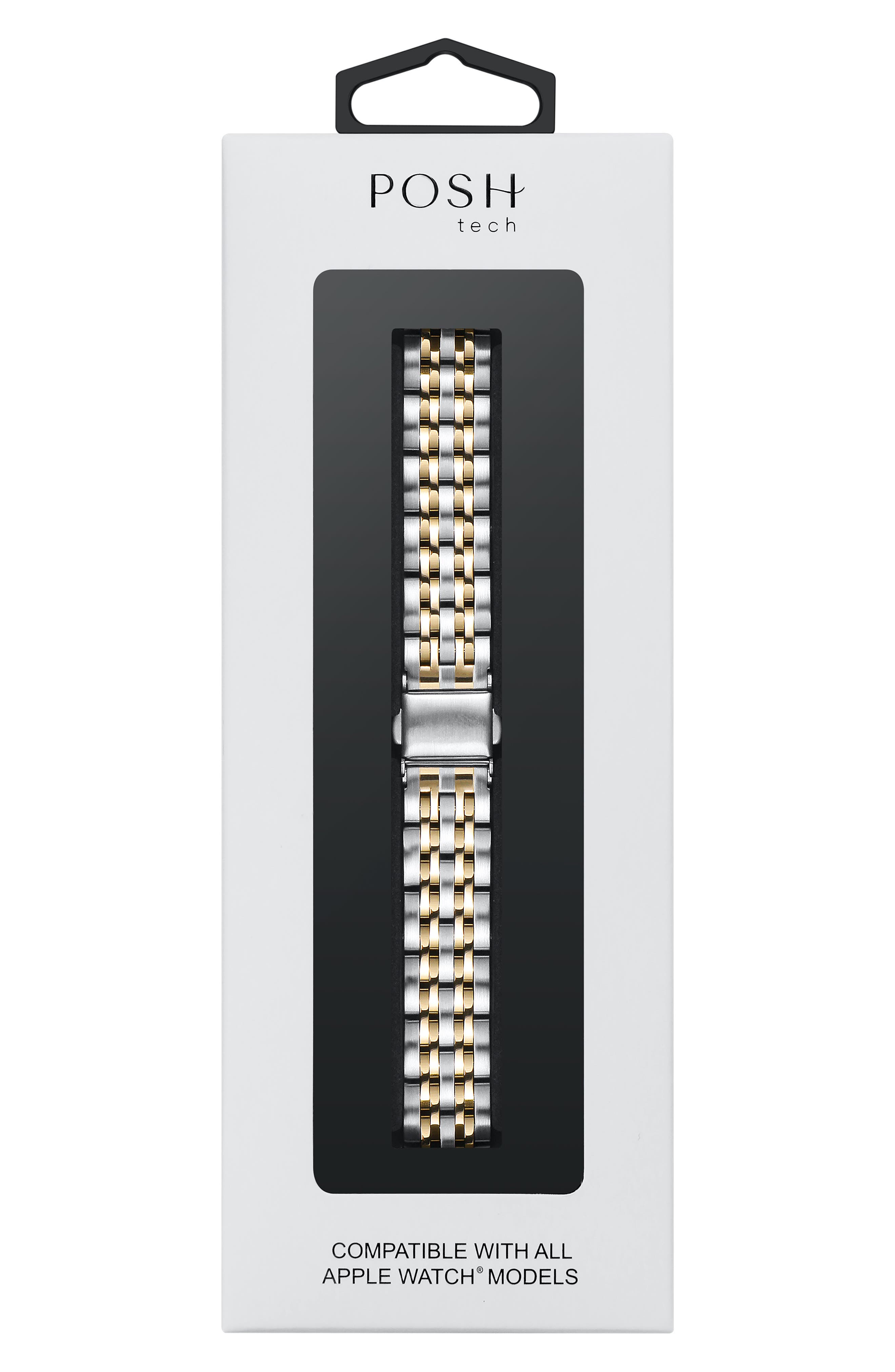 Posh Tech Rainey Skinny Stainless Steel Apple Watch® Watchband | Nordstrom