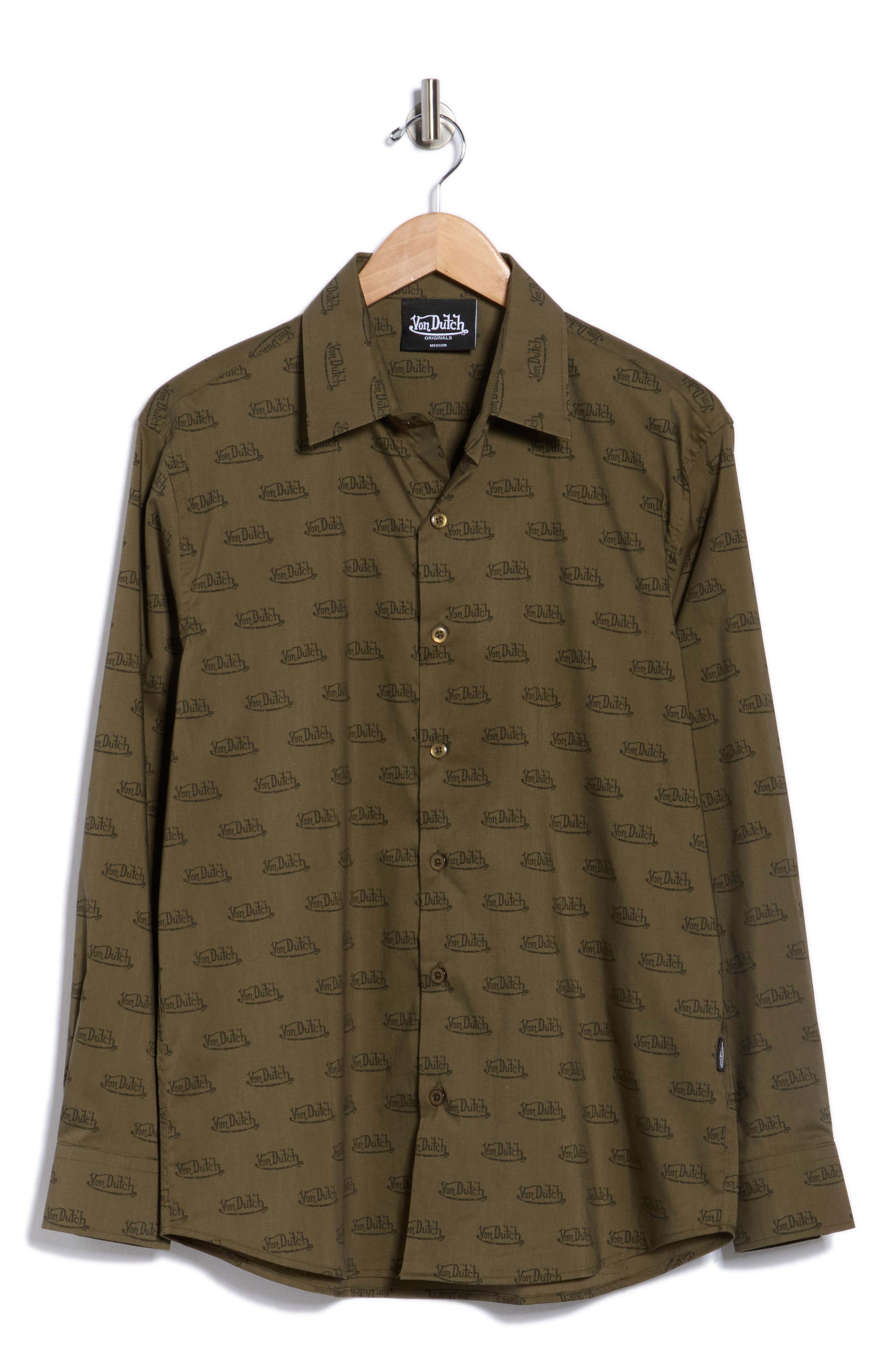 Von Dutch Logo Button-Up Shirt | Nordstromrack