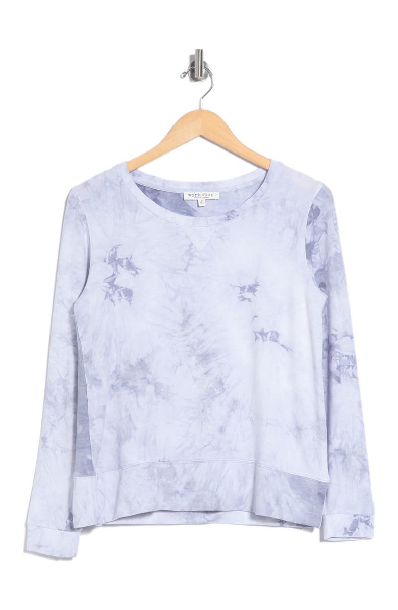 Workshop Long Sleeve French Terry Tie Dye Top | Nordstromrack