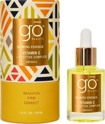 Go Beauty GLOWING ESSENCE - Vitamin C + 7 Peptides Complex, Day Serum ...