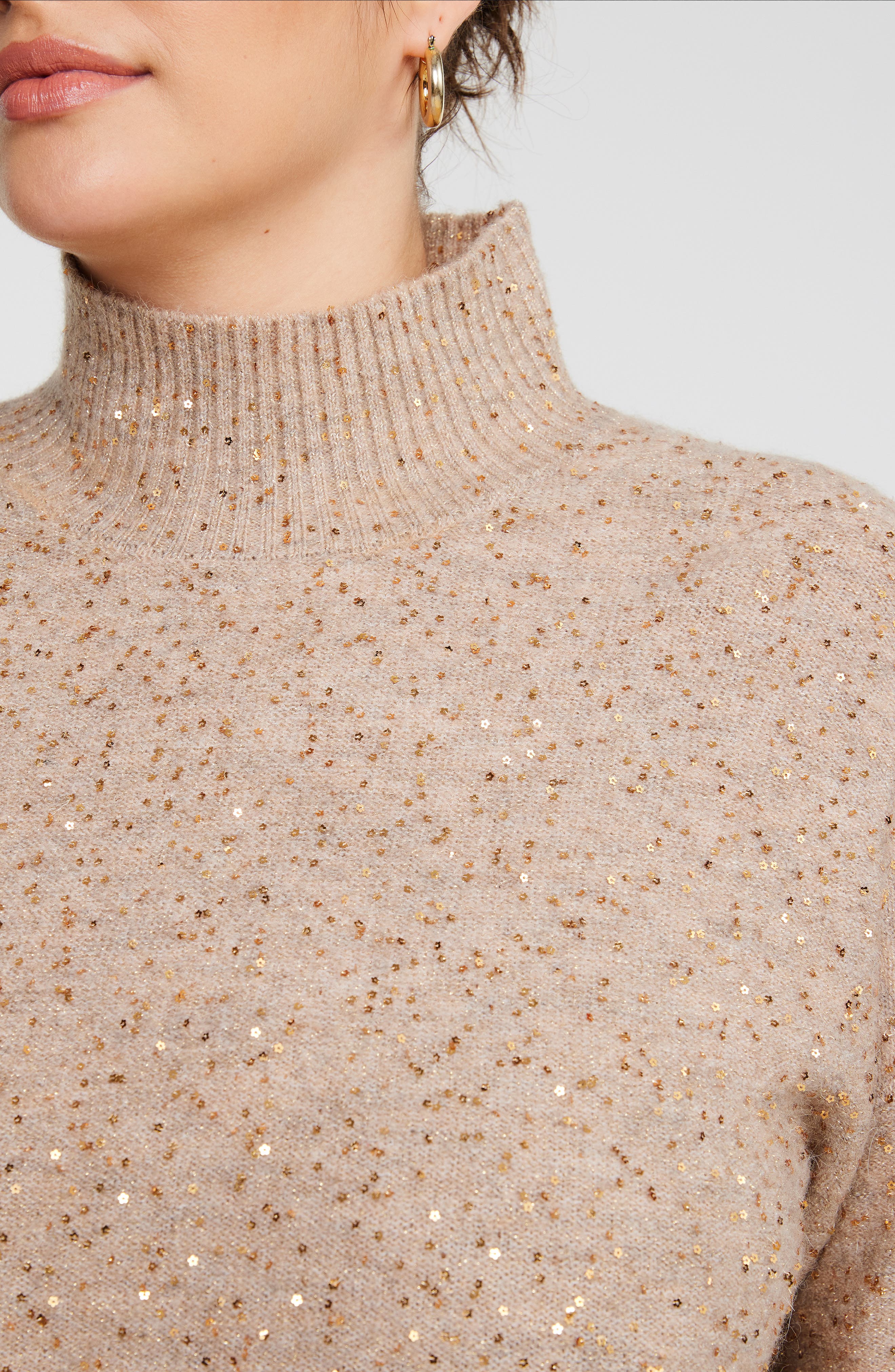 Estelle Golden Sparkle Sequin Sweater | Nordstromrack