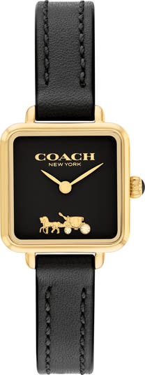 COACH Cass Leather Strap Watch, 22mm | Nordstrom