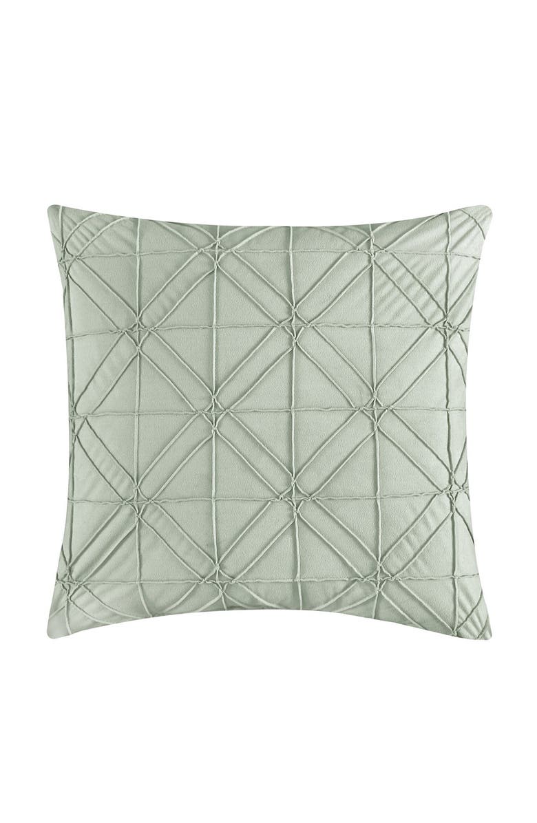 CHIC Aveline Plush Ribbed Chevron Design King Comforter Set - Beige - 6 ...