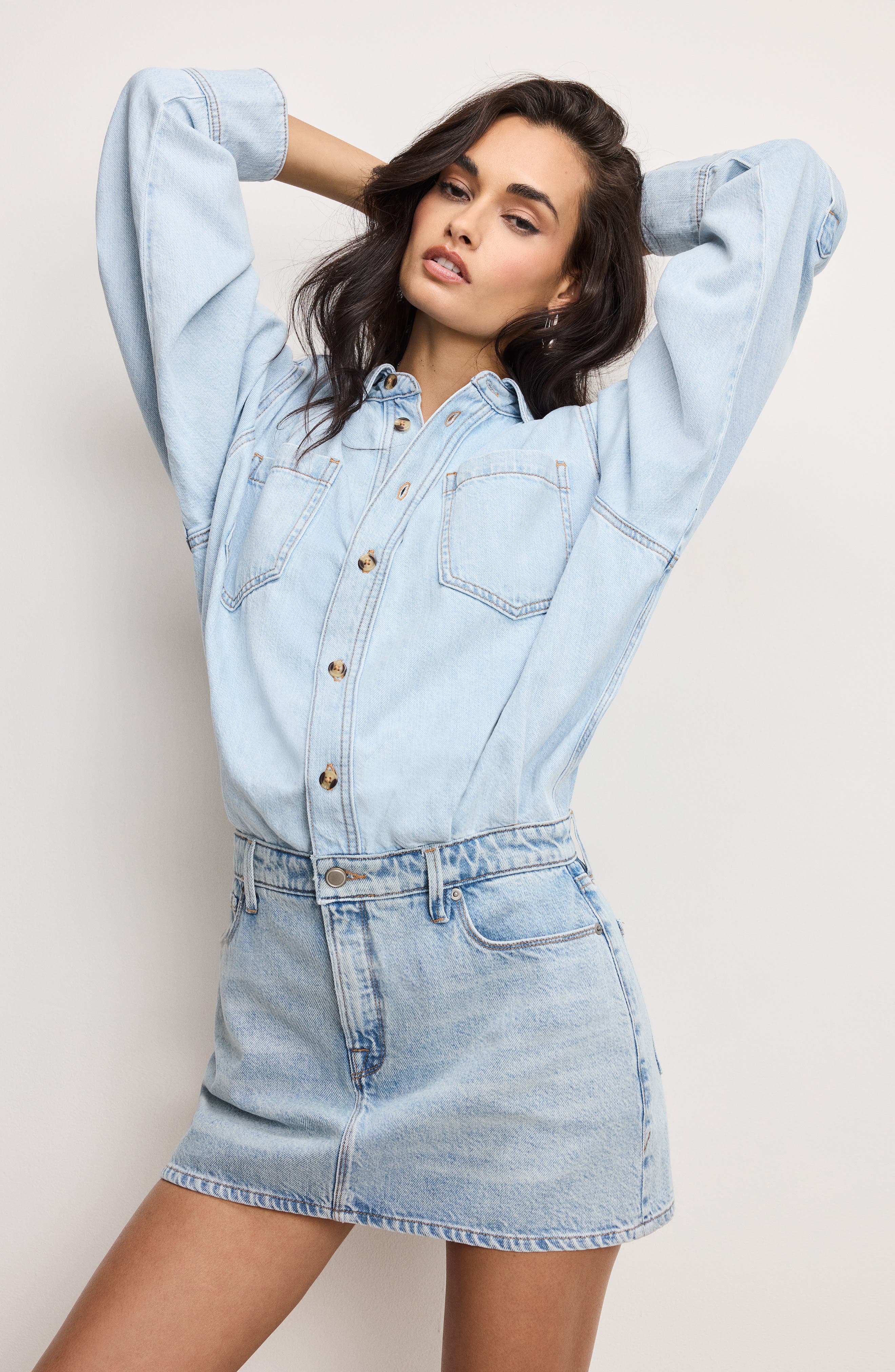 Good American Denim Shirtdress | Nordstromrack