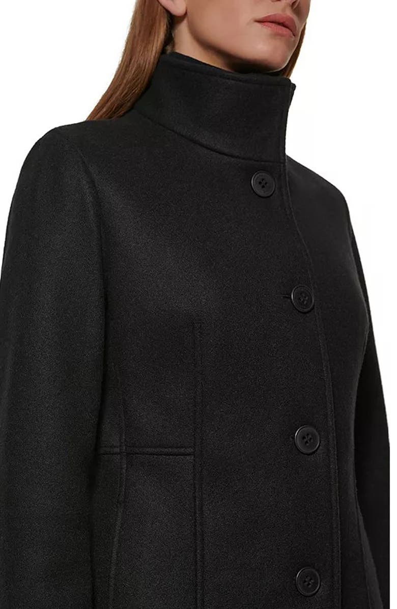 Calvin Klein Stand Collar Felted Coat | Nordstromrack
