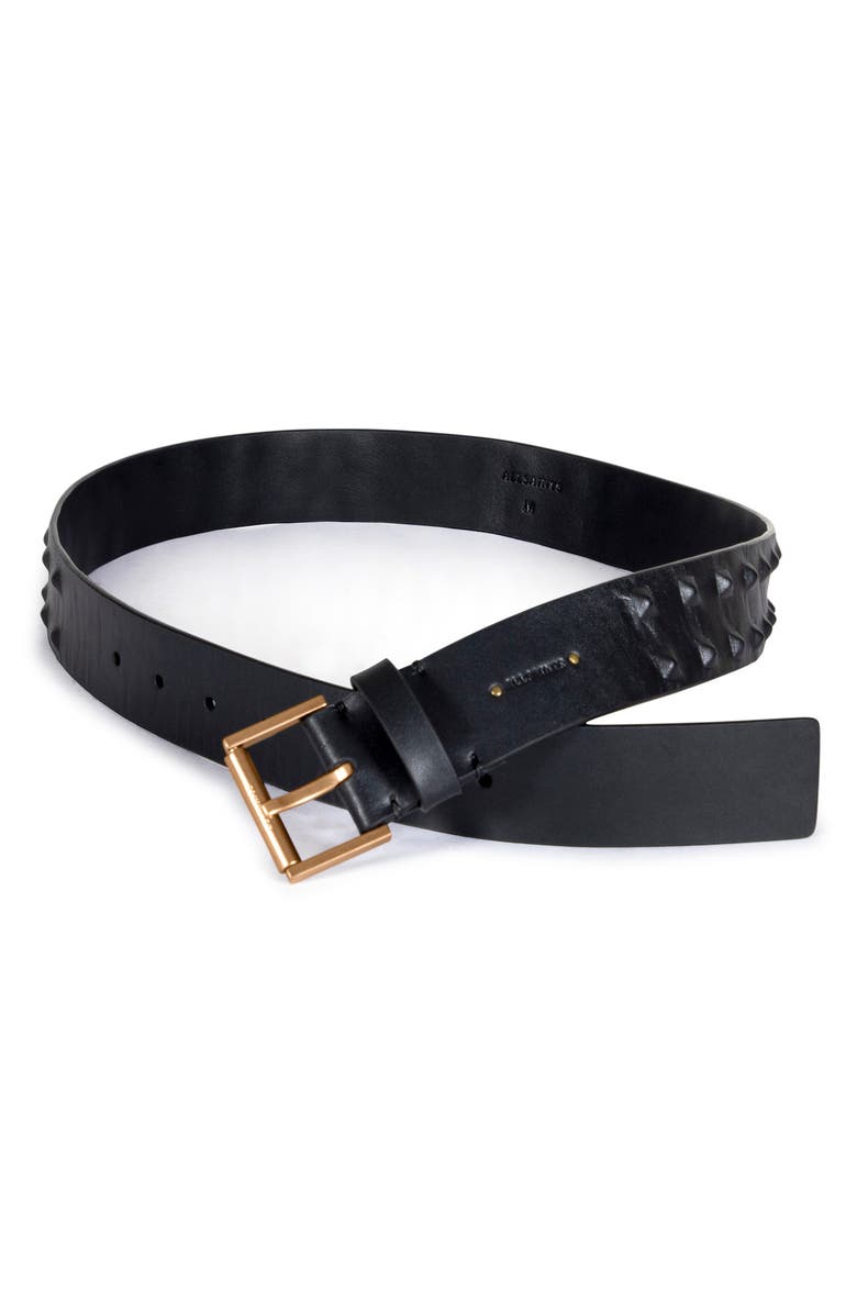 AllSaints Pyramid Leather Belt | Nordstrom