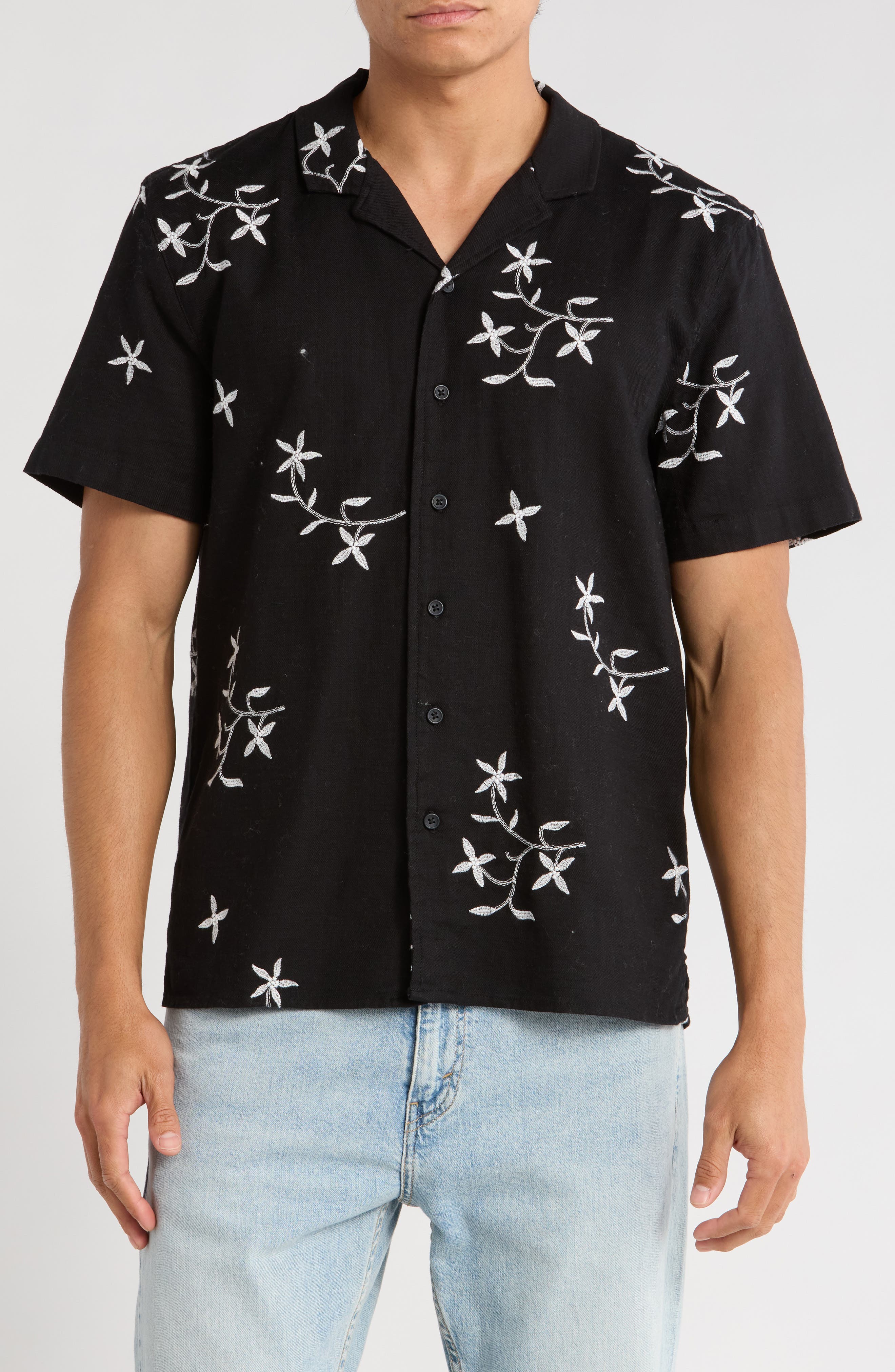 TRUTH Embroidered Camp Shirt | Nordstromrack
