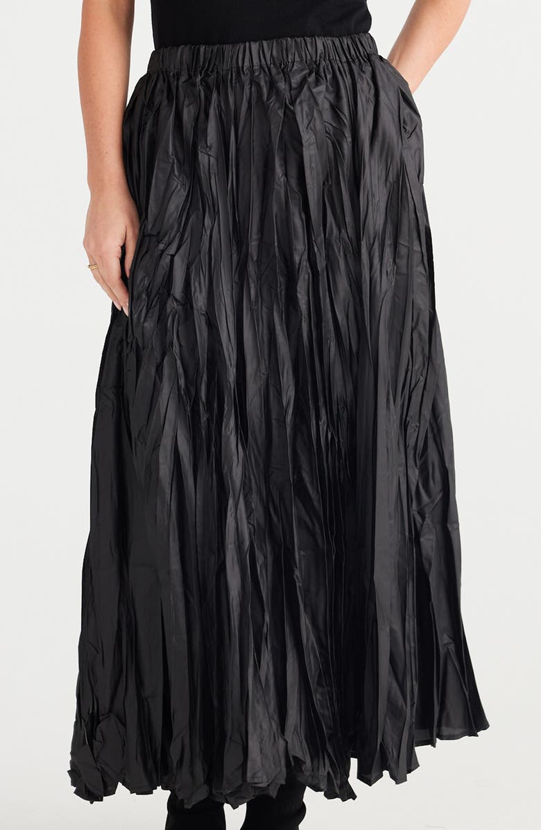 Brave+True Iro Crinkle Satin Maxi Skirt | Nordstromrack