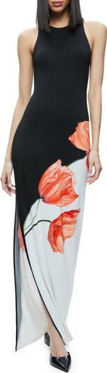 Alice + Olivia Pania Floral Sleeveless Maxi Dress | Nordstromrack