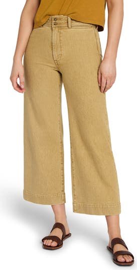 Faherty Harbor Crop Wide Leg Pants | Nordstrom