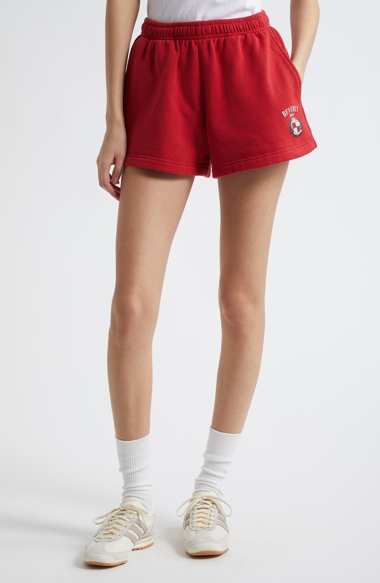 Sporty & Rich Beverly Hills Crest Disco Graphic Shorts | Nordstromrack