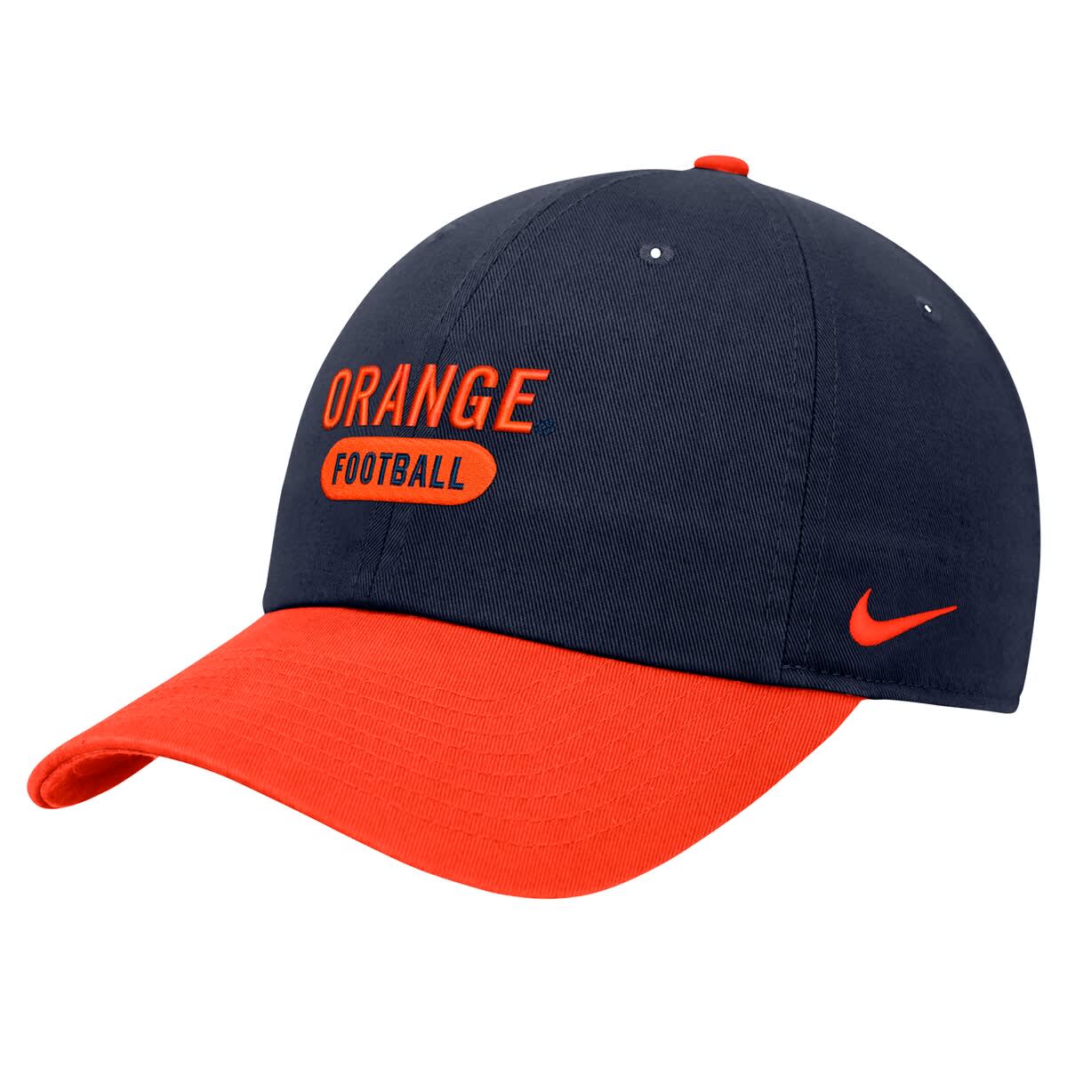 Nike Men's Nike Navy Syracuse Orange Colorblock Club Adjustable Hat ...
