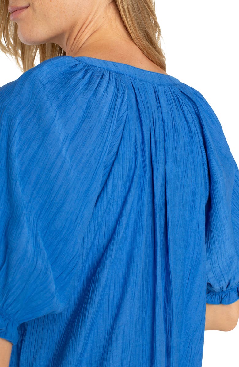 Liverpool Los Angeles Crinkled Puff Sleeve Top | Nordstrom