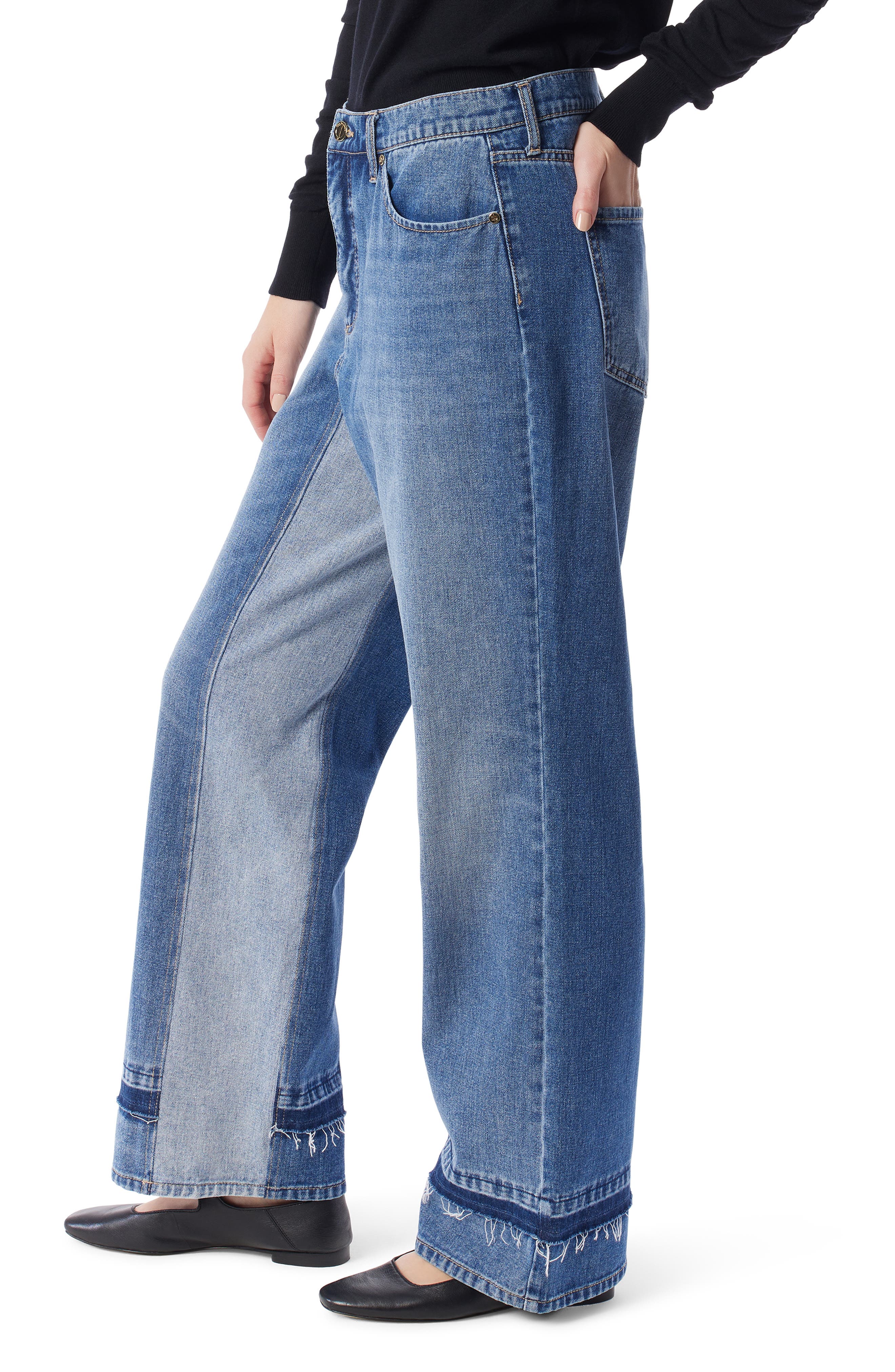 DO by Dee Ocleppo Fallon Two-Tone Straight Leg Jeans | Nordstromrack