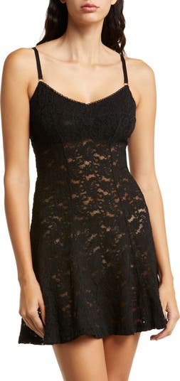KILO BRAVA Helenka Stretch Lace Retro Chemise | Nordstrom