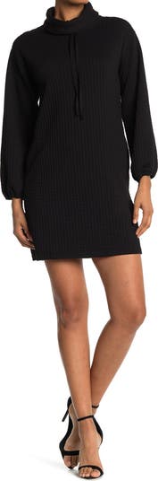 MAX STUDIO Drawstring Cowl Neck Dress | Nordstromrack