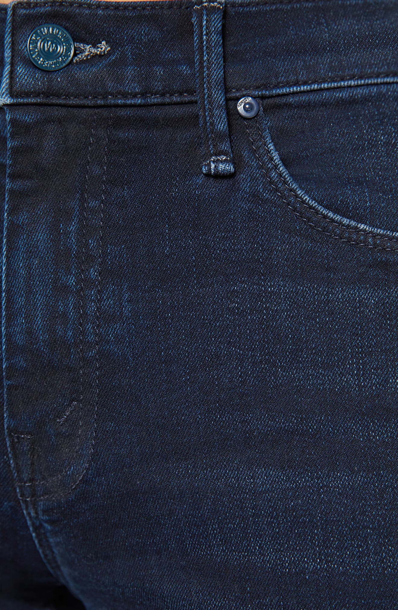 MOTHER Lil' High Waist Raw Hem Wide Leg Jeans | Nordstrom