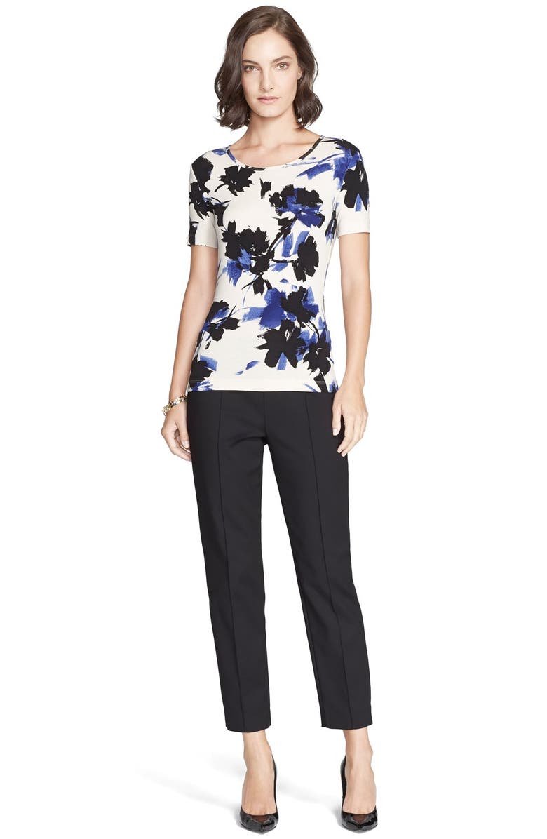 St. John Collection 'Alexa' Stretch Micro Ottoman Ankle Pants | Nordstrom