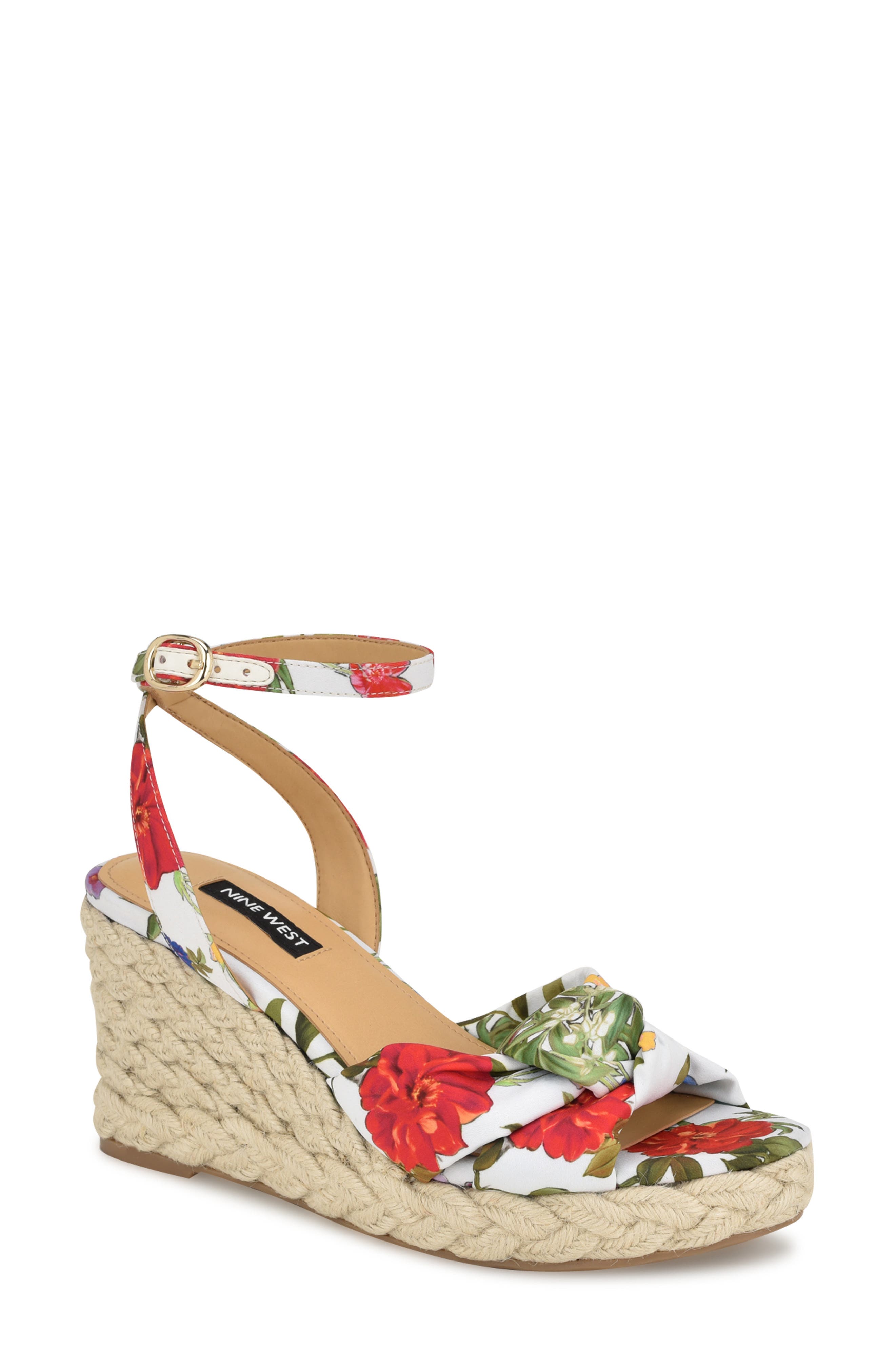 Nine West Dotime Espadrille Platform Wedge Sandal (Women) | Nordstromrack