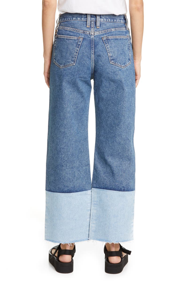 Simon Miller Two-Tone High Waist Wide Leg Jeans | Nordstrom