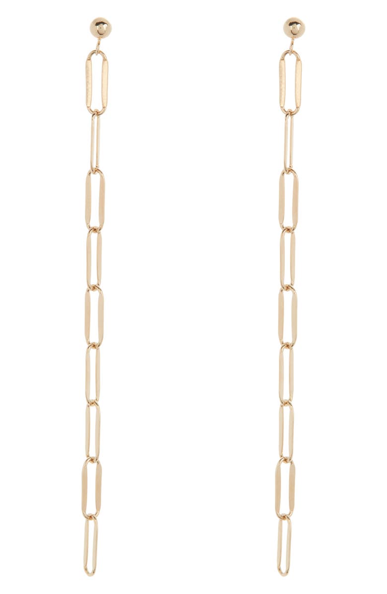 Bony Levy 14K Yellow Gold Paper Clip Link Drop Earrings | Nordstromrack