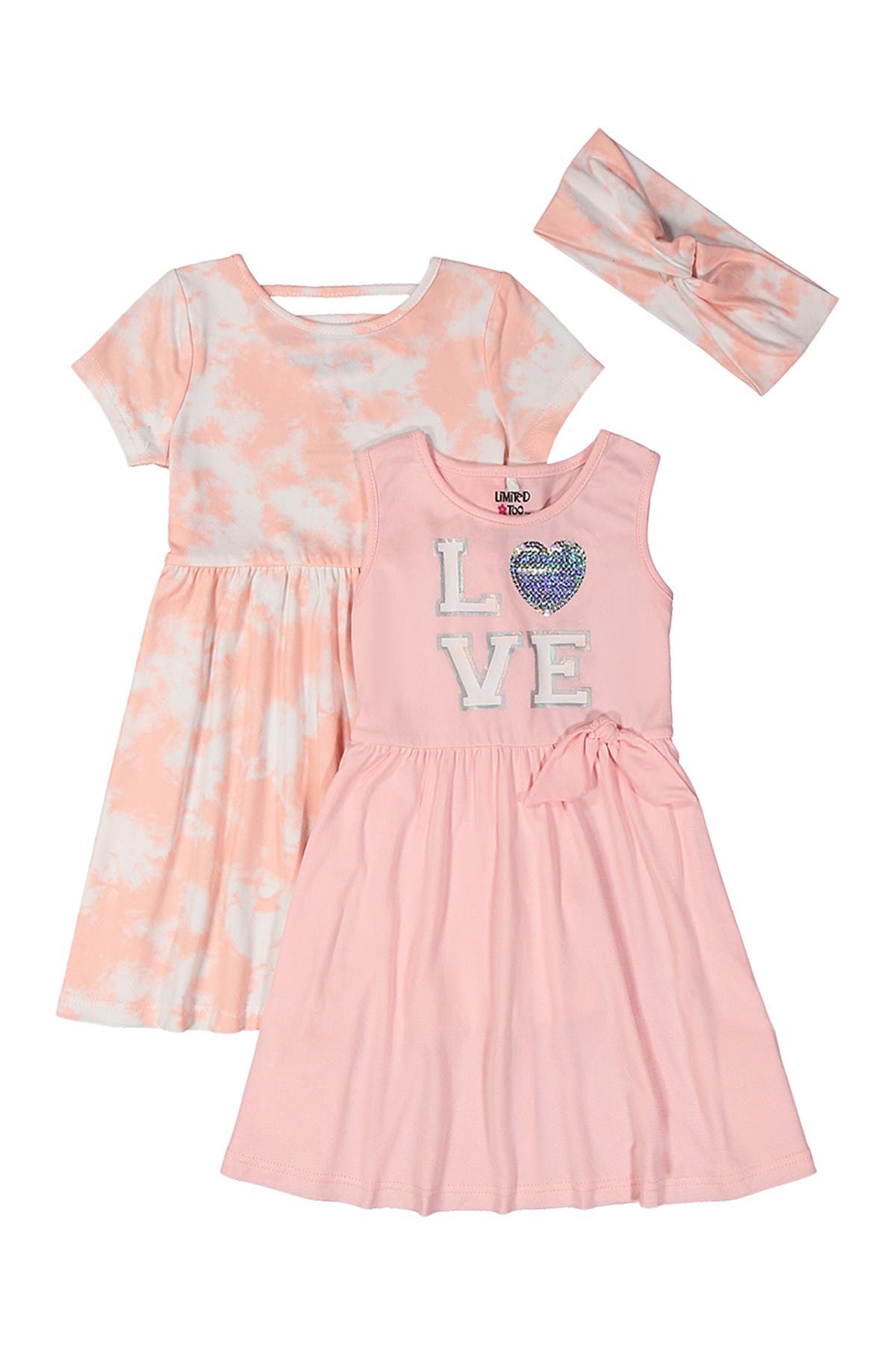 LIMITED TOO Twist Headband & Dress 3-Piece Set | Nordstromrack
