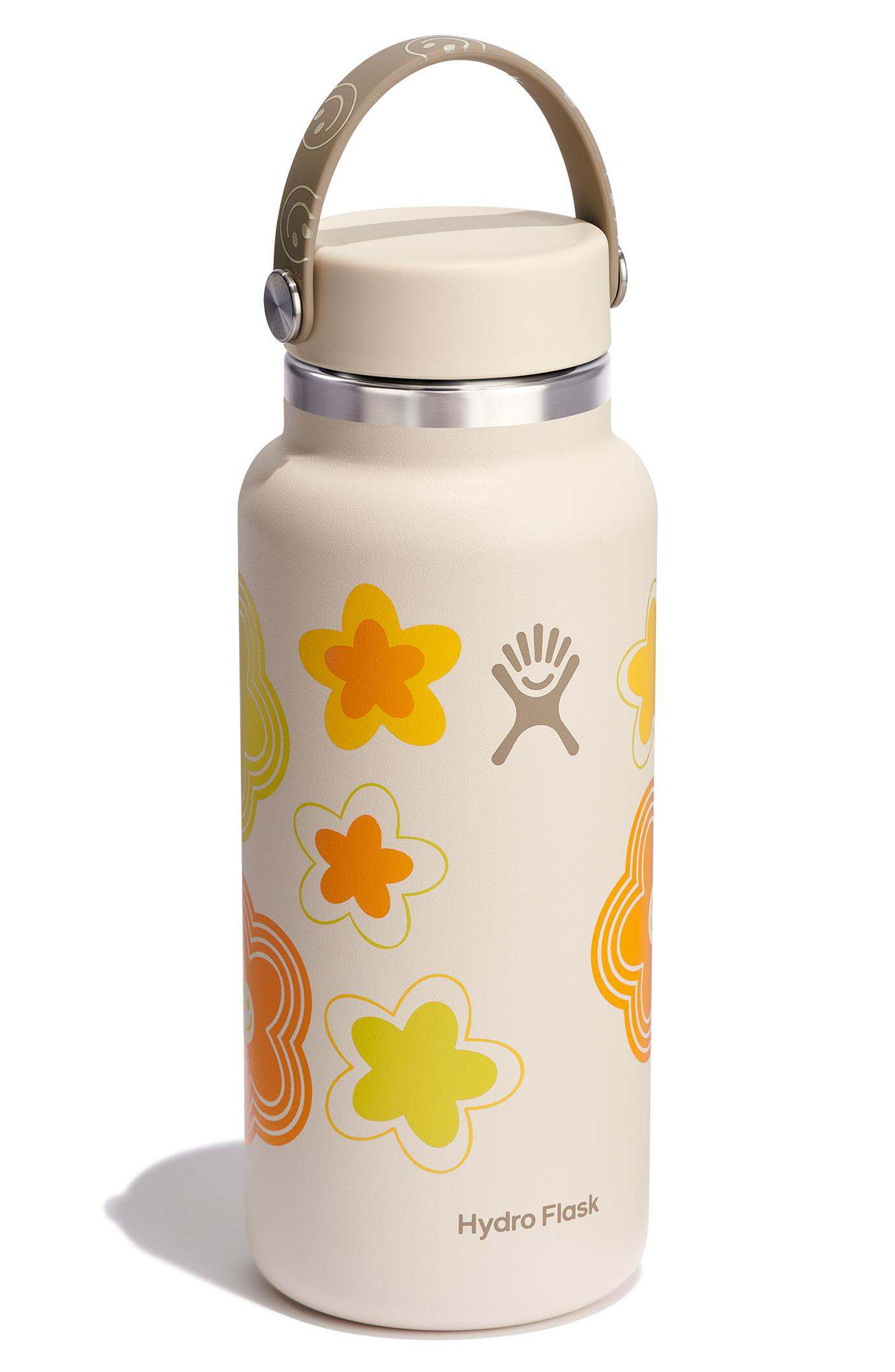 Hydro Flask 32-Ounce Wide Mouth Flex Cap Happy Days Water Bottle ...