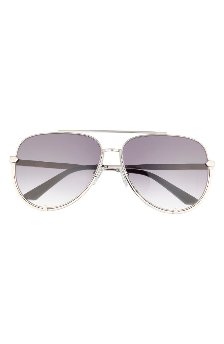 QUAY High Key 64mm Gradient Aviator Sunglasses | Nordstromrack