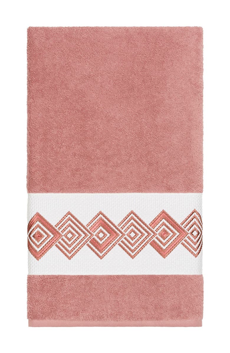 Linum Home Textiles Noah 3-Piece Embellished Towel - Tea Rose ...