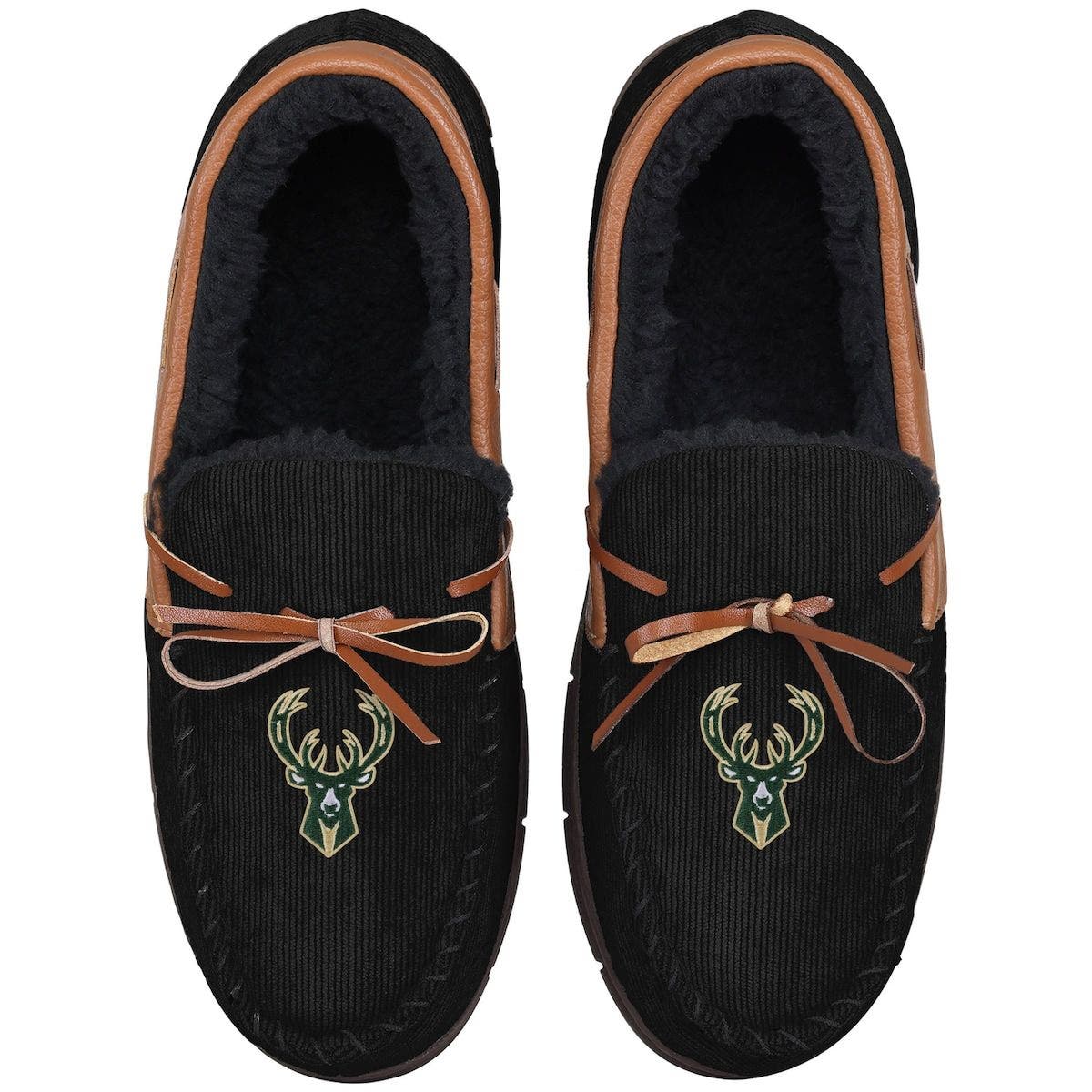 FOCO Men's FOCO Milwaukee Bucks Corduroy Moccasin Slippers | Nordstrom