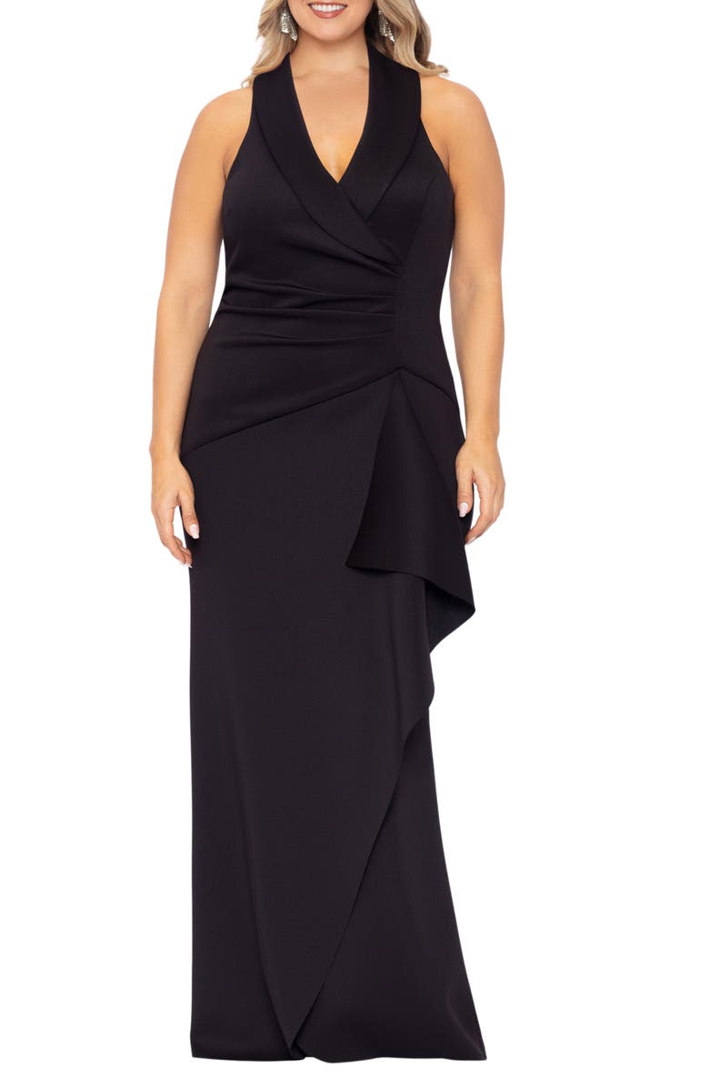 Xscape Evenings Tuxedo Ruffle Gown | Nordstrom