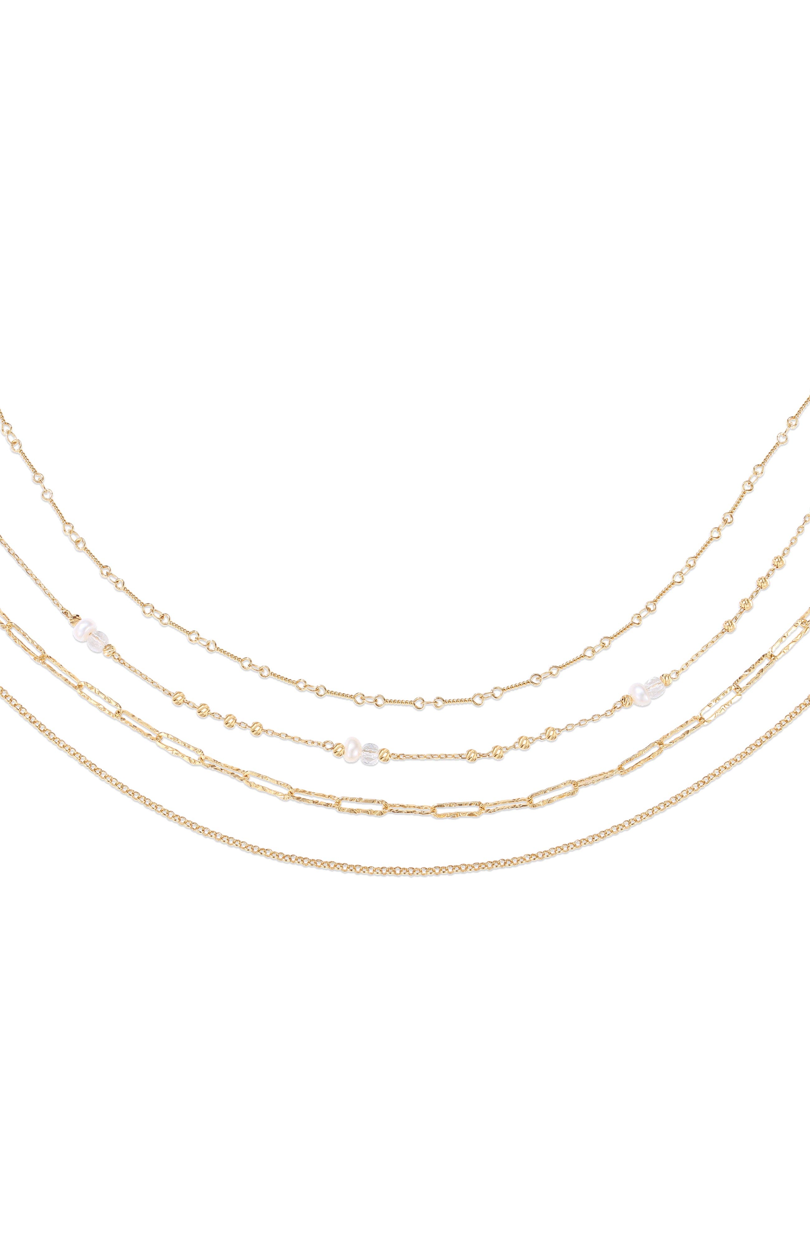RETRO CHIC Aeolian Echo Necklace Set | Nordstrom