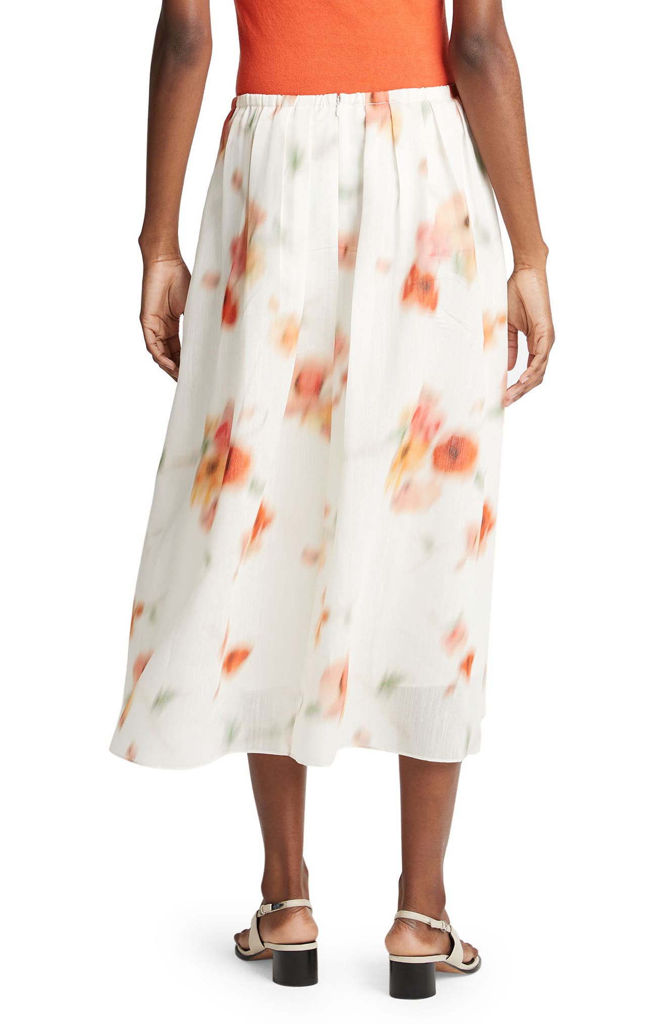 Vince Poppy Blur Gathered Easy Skirt | Nordstromrack