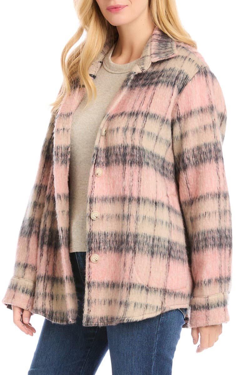 Karen Kane Plaid Shirt Jacket | Nordstromrack