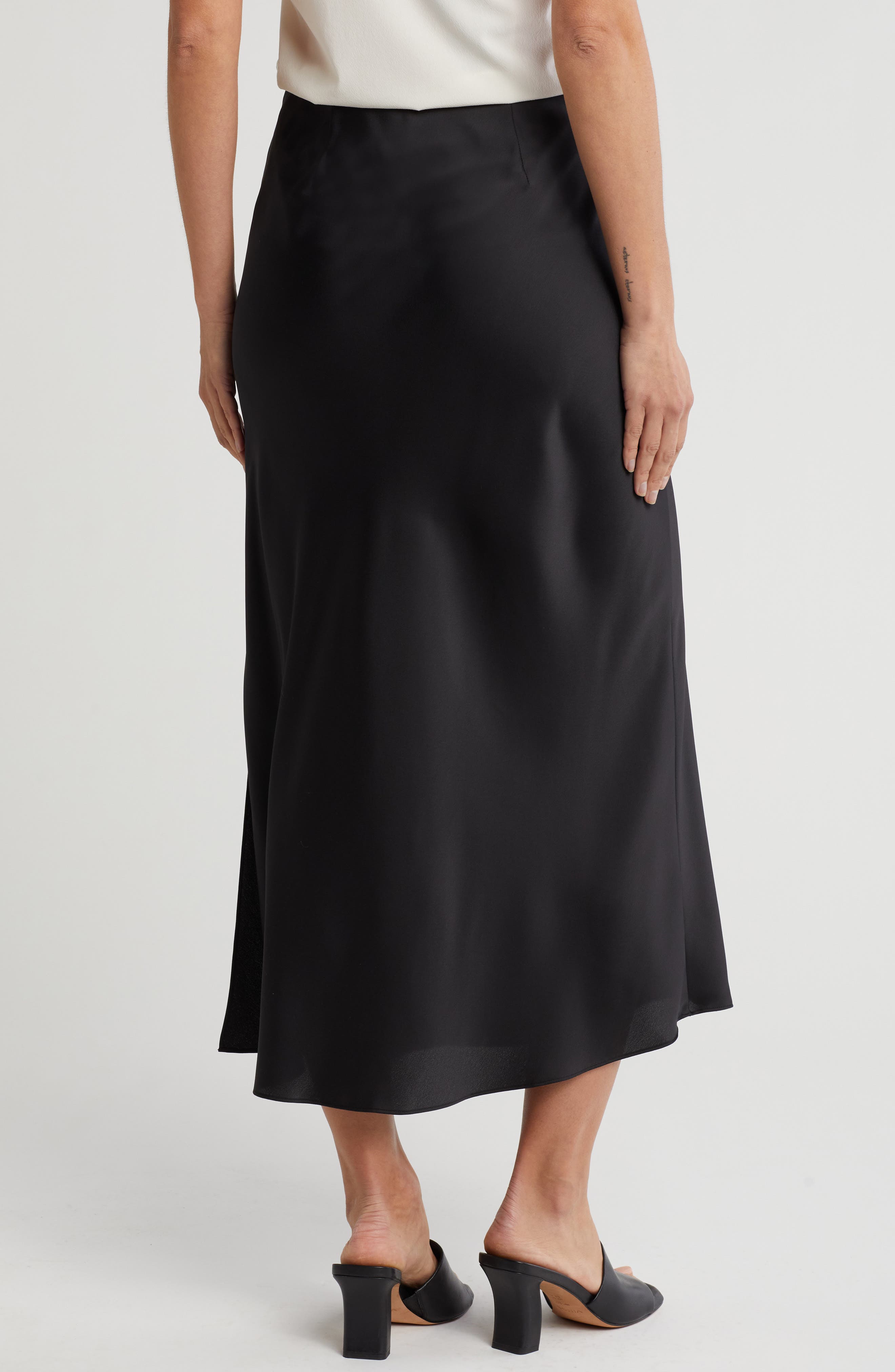 Vince Side Slit Satin Skirt | Nordstromrack