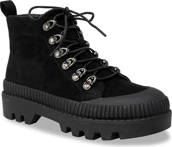 CHASE AND CHLOE Mud Guard Lug Sole Ankle Combat Boot (Women ...
