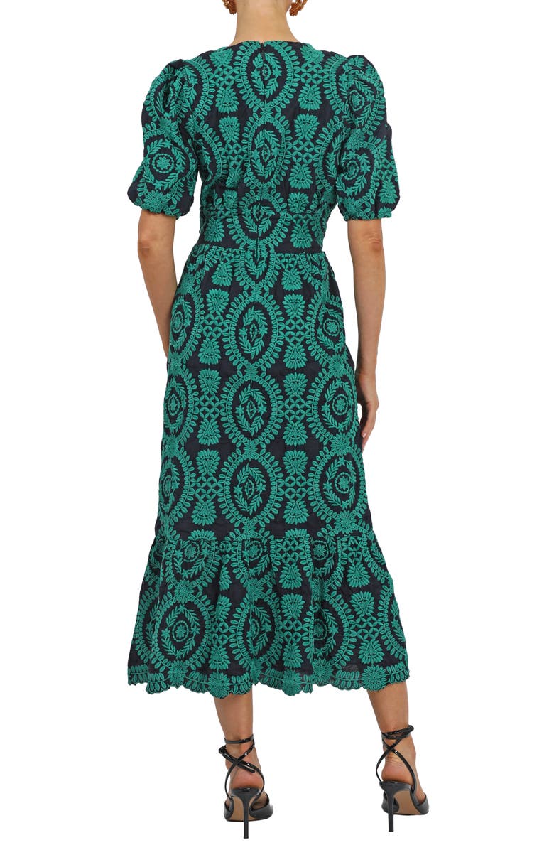 Adelyn Rae Luisa Embroidered Midi Dress | Nordstromrack