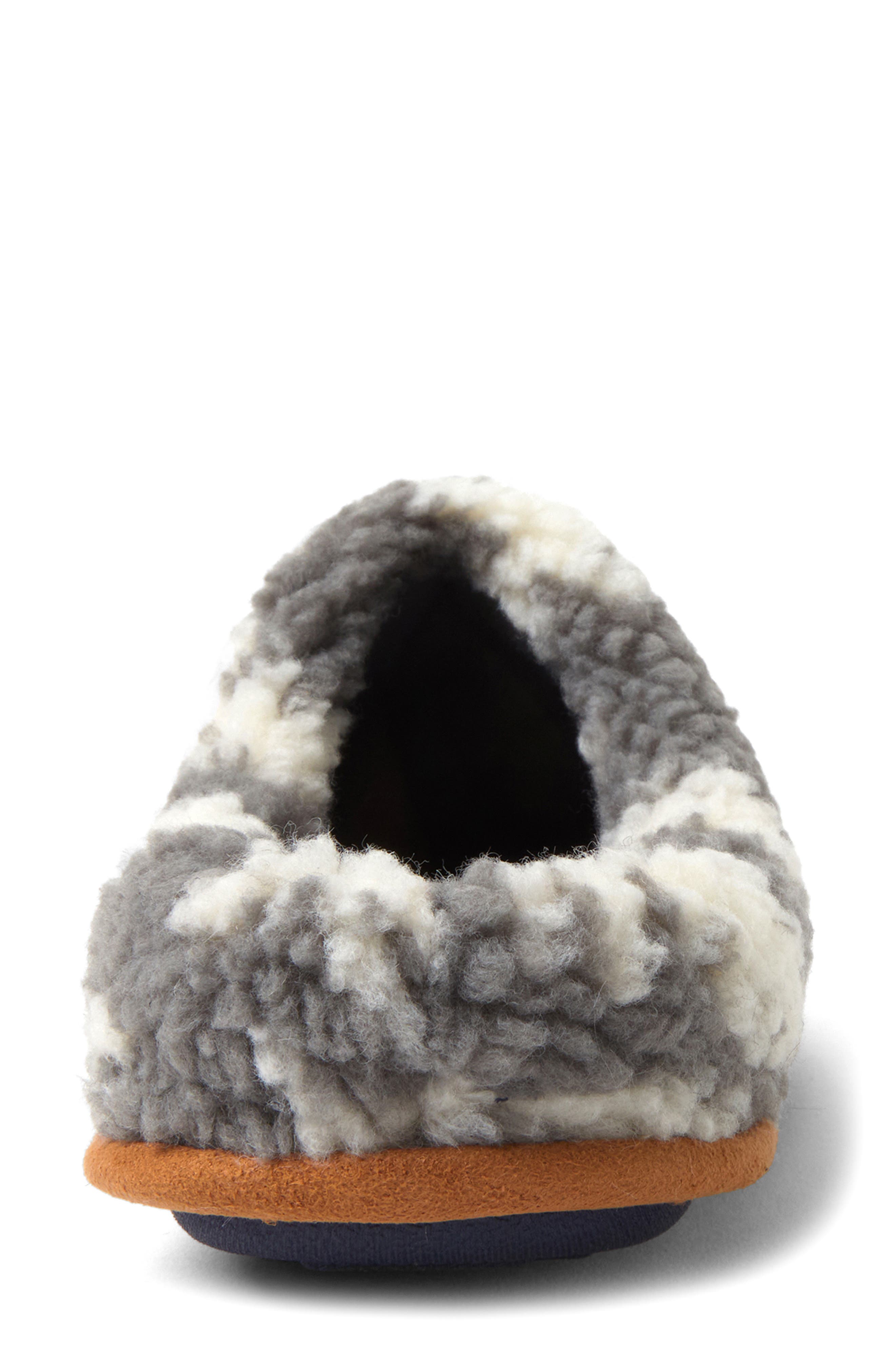 DEARFOAMS Teddy-Textured Tree Print Scuff Slipper (Women) | Nordstromrack