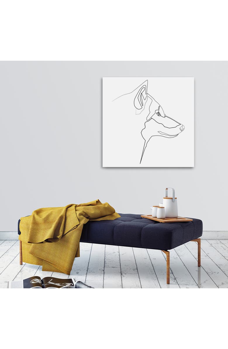 CURIOOS One Line Wolf Art Print | Nordstromrack