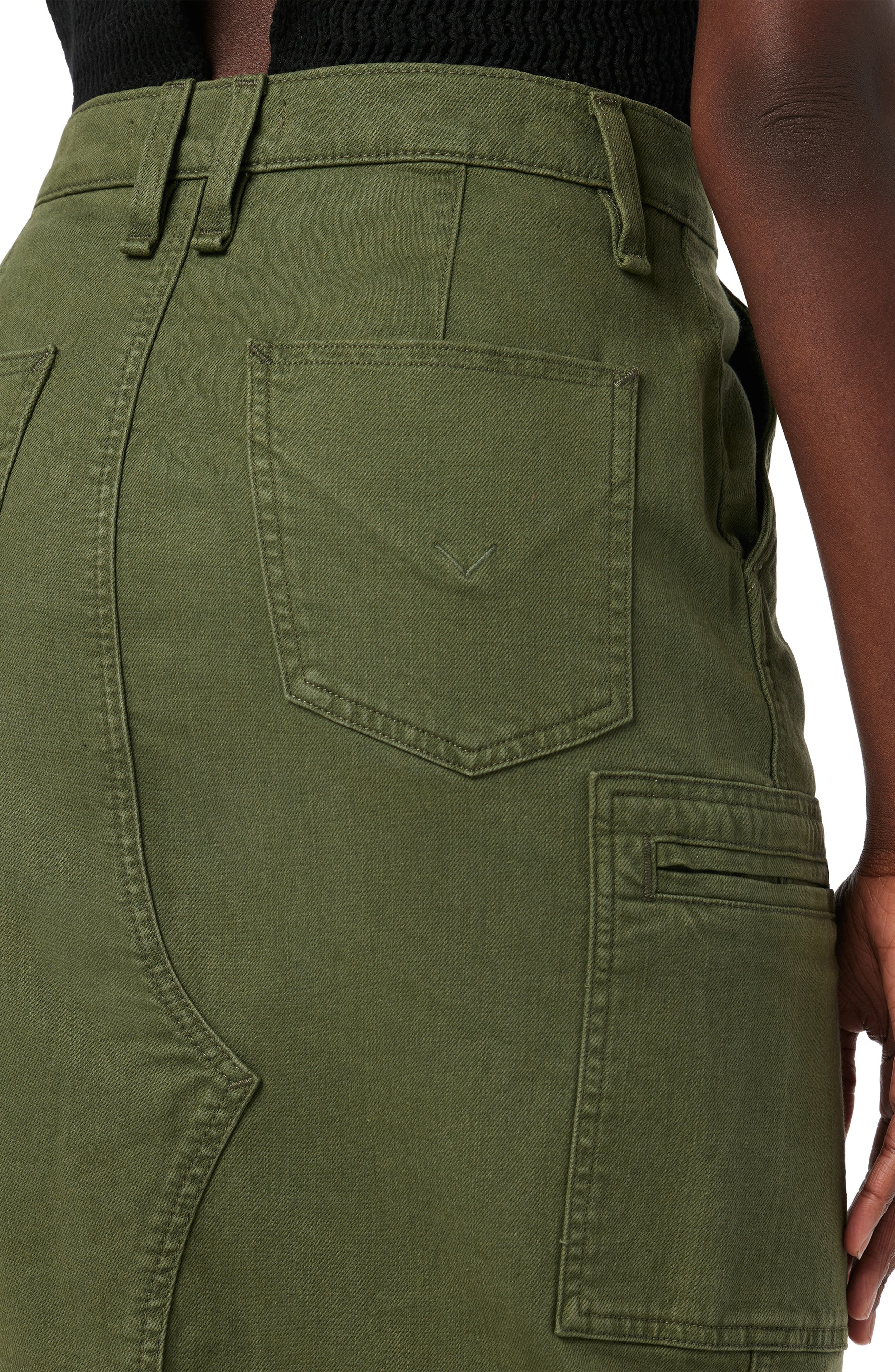 Hudson Jeans Reconstructed Denim Midi Skirt | Nordstromrack