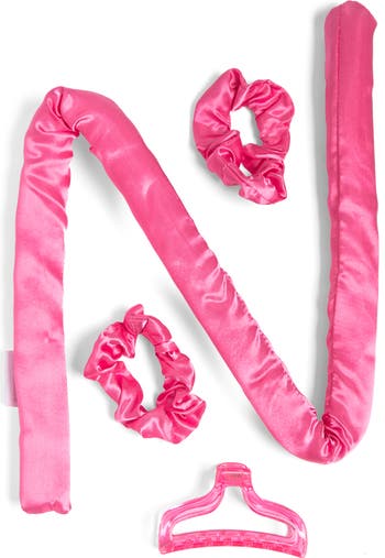 LUXE AND WILLOW 4-Piece Neon Satin Heatless Curls Set | Nordstromrack