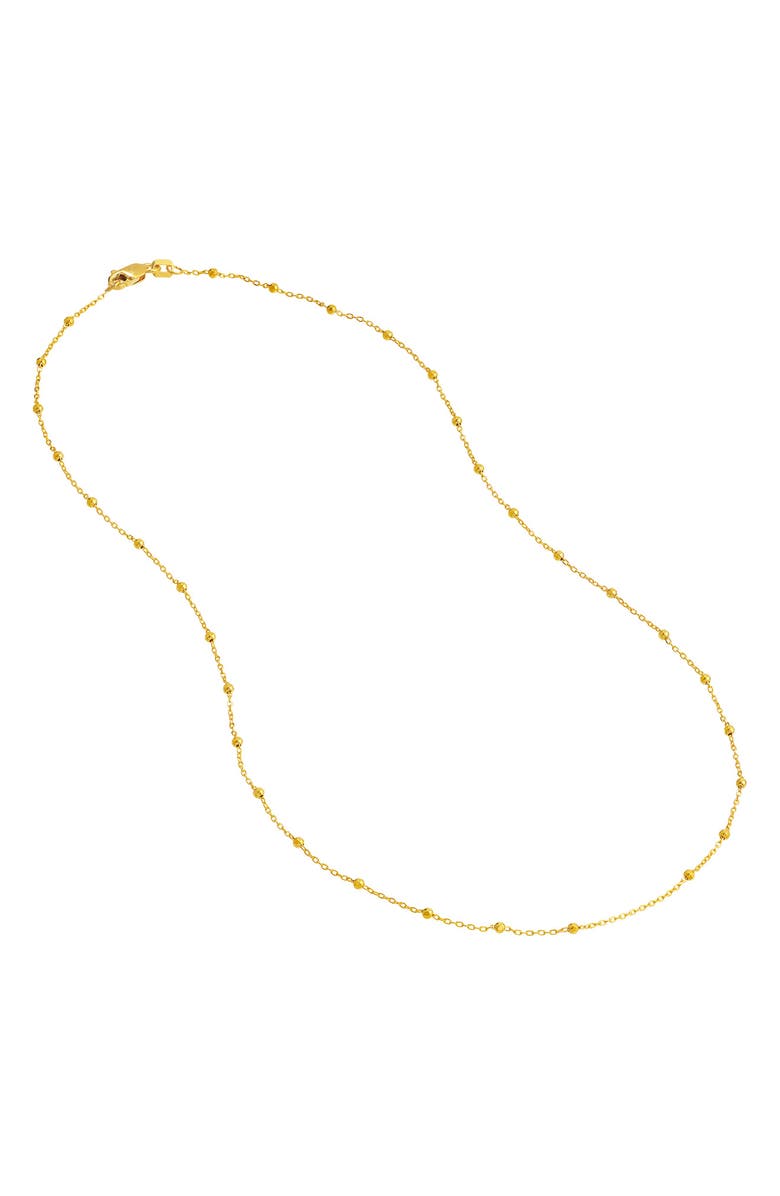 HAWLEY ST 14K Yellow Gold Saturn Chain Necklace | Nordstromrack