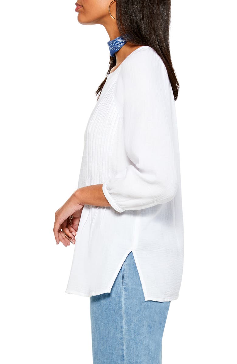 NIC+ZOE Double Gauze Pintuck Blouse | Nordstrom