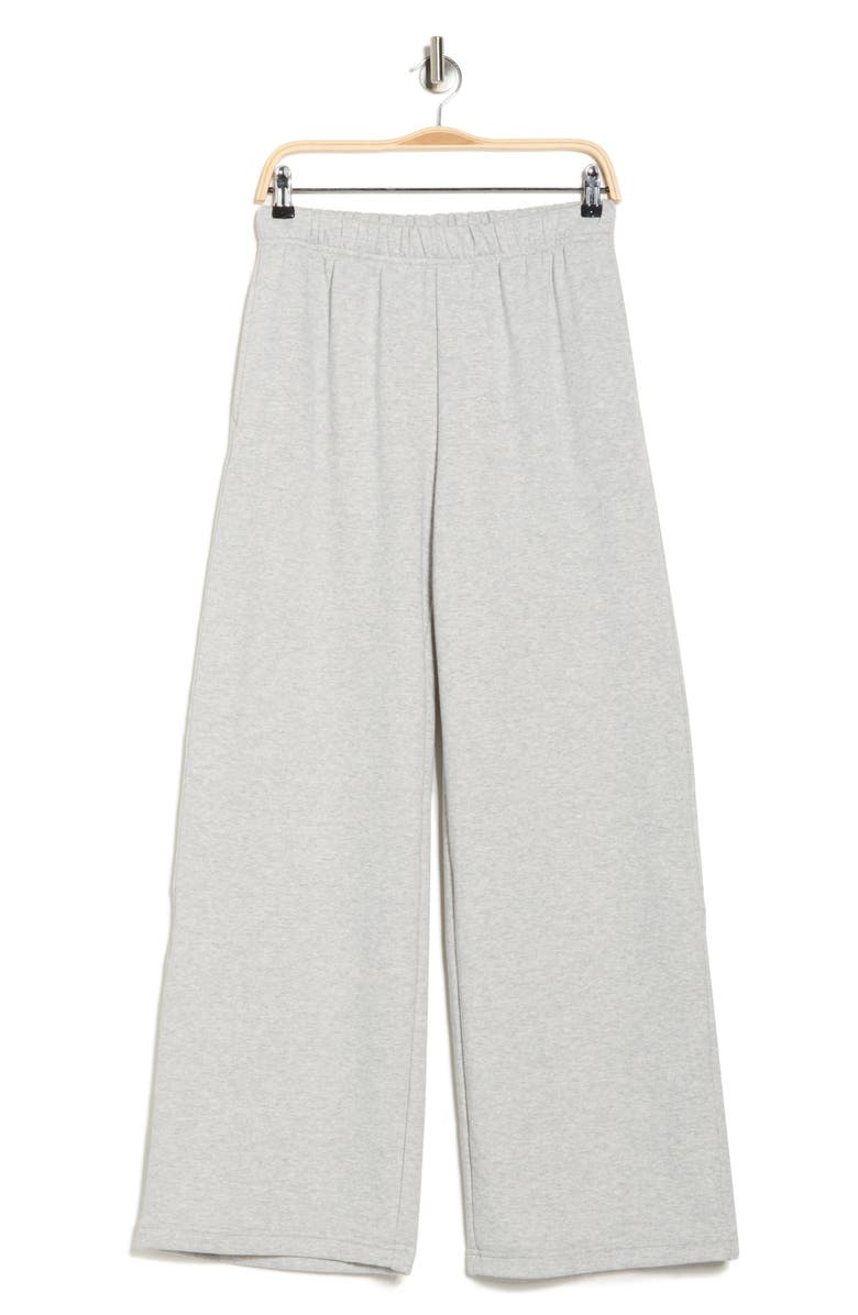 Good American Brushed Fleece Wide Leg Sweatpants | Nordstromrack