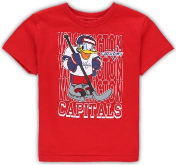 Outerstuff Preschool Red Washington Capitals Disney Three-Peat Logo T ...
